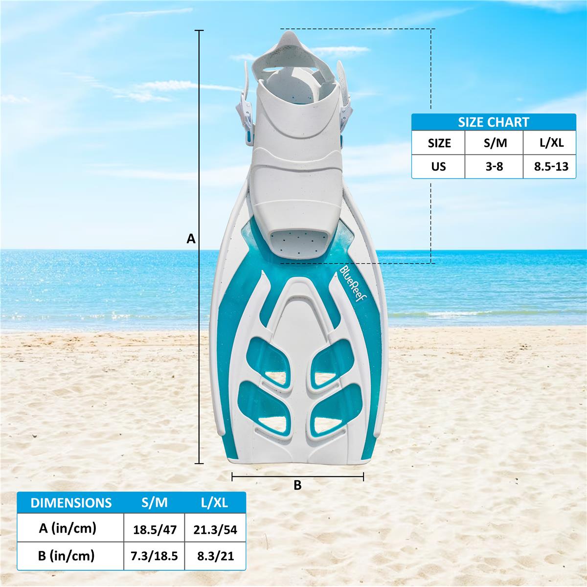 Blue Reef Bay Fins | eBay