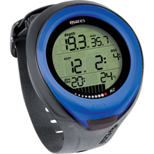 USED Mares Puck Pro Wrist Computer Blue Item# 30610 - Scuba