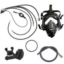 Interspiro Divator Mask, RS4 Yoke Regulator, Breathing Valve, Hose and ...