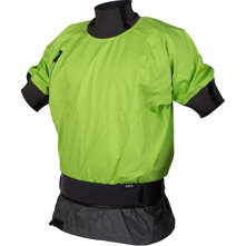 NRS Stampede Shorty Paddling Jacket, Black/Green - Scuba