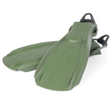 USED Zeagle Recon Fins Large Olive Green