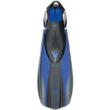 USED Aqualung X Shot Open Heel Fins Blue Small