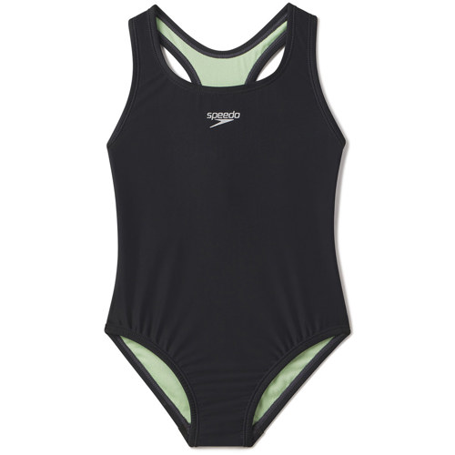 Used Speedo Solid Racerback One Piece for Girls 12 Black Item# 30854 ...