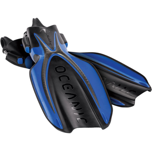 USED Oceanic Manta Ray Open Heel Fins with Spring Straps Small Ocean ...