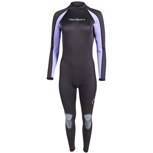 Used NeoSport 3/2mm Women's Full Wetsuit Black/Purple 8 Item# 31047