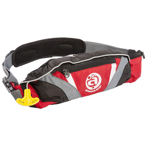 Airhead Inflatable Belt Pack PFD, 24g SL Deluxe (3F), Red - Scuba