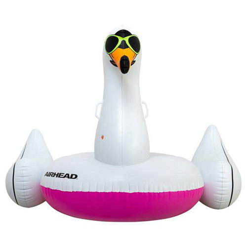 Airhead Pool Float Cool Swan, White AHPF-3018 - Scuba