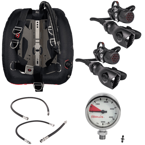 Hollis Tech Double Tank Configured Package - Scuba