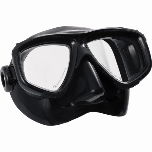 Ocean Pro Europa Free-Diving Mask, Black - Scuba