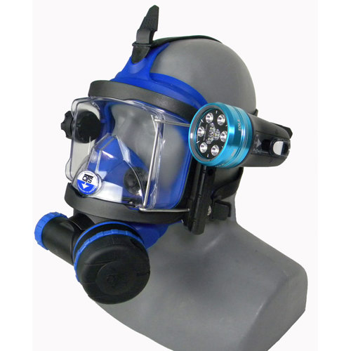 OTS Rail Light System with SOLA 800 for Guardian Mask - Scuba