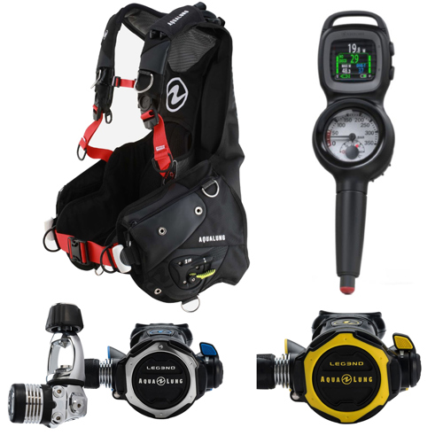 Aqualung Axiom i3+ Men's BCD with Leg3nd Regulator, Octopus & i330R Console
