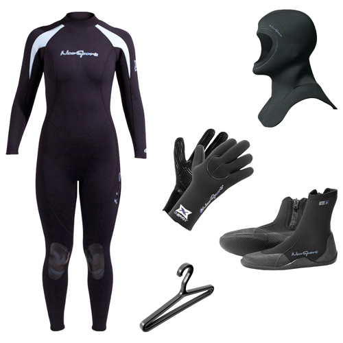 NeoSport 3mm Xspan Women's Full Wetsuit Package - Scuba