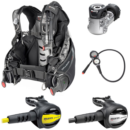 Mares Dragon Prestige Puck 2 Package - Scuba