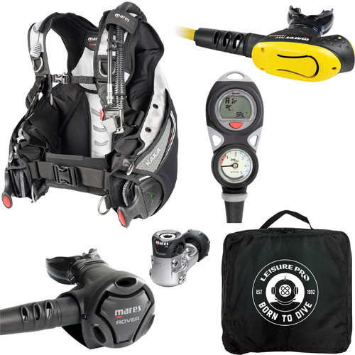 Mares Kaila SLS BCD with Rover 15X Regulator, MV Octopus, MissionPuck 2 ...