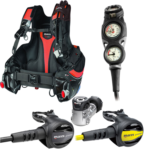 Mares Prestige Red Package - Scuba
