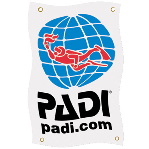 Padi Banner, White 23.5" X 47" 82561 - Scuba