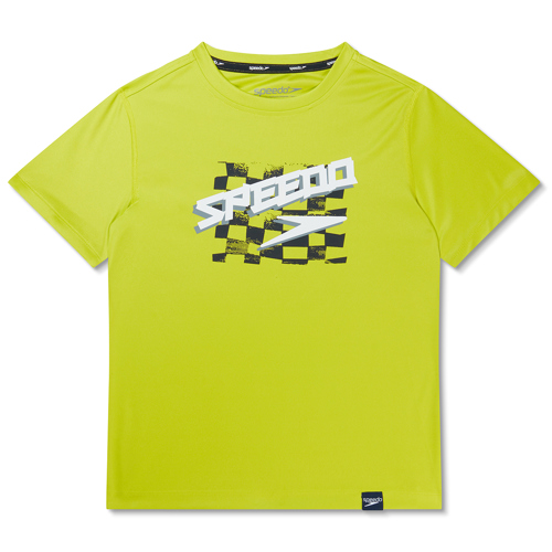 Speedo Graphic Short Sleeve Swim Shirt for Men - Scuba