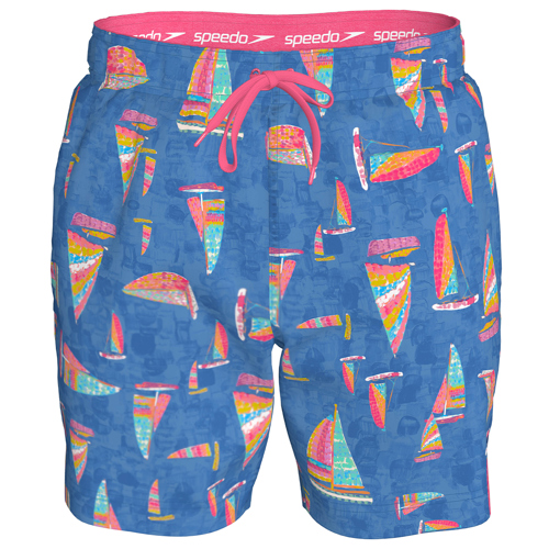 Speedo Print Redondo Edge Volley 17" Boardshorts for Men - Scuba