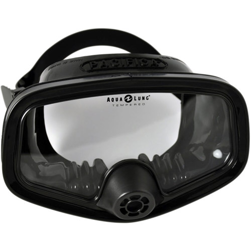 Aqualung Pacifica One Window Purge Mask, Black - Scuba