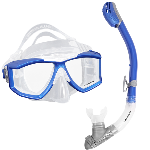 US Divers Viewpoint LX Mask/Phoenix LX Snorkel Package - Scuba