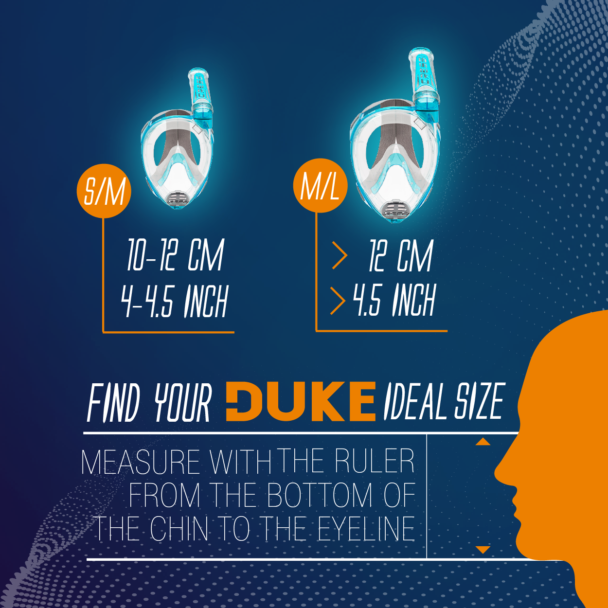 Cressi Duke Full Face Mask Palau SAF Fins Package - Scuba