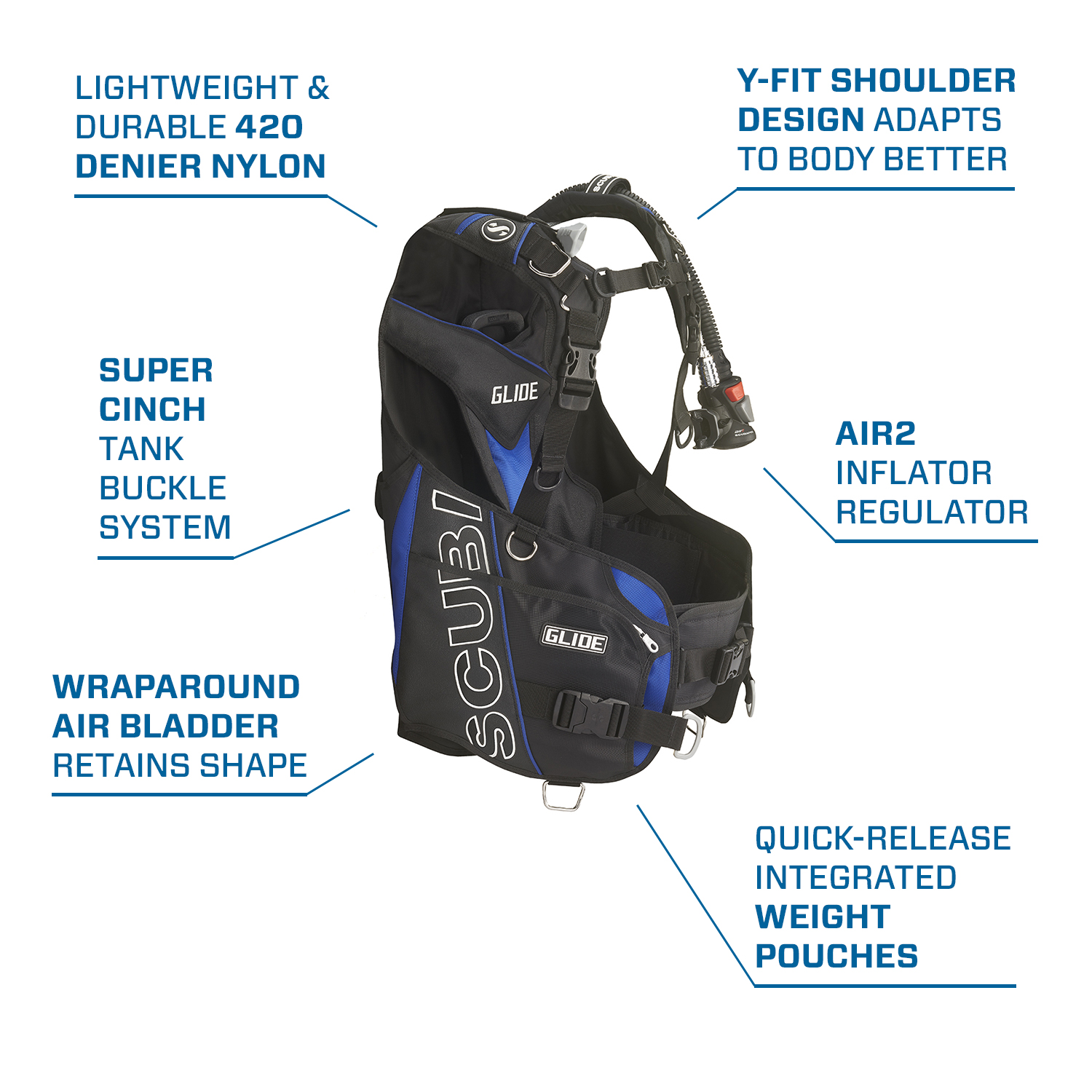 Scubapro Glide BC with Air 2