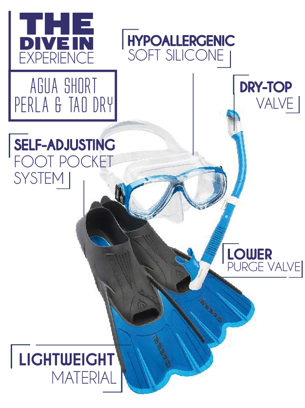 Cressi Agua Short Perla Tao Dry Set - Scuba