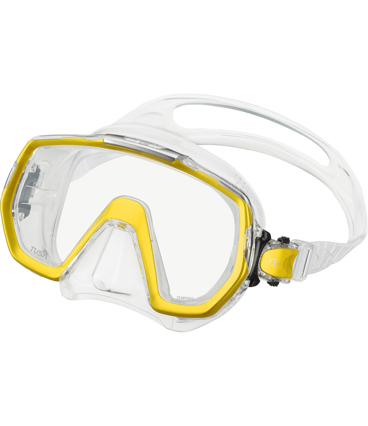 TUSA Freedom Elite Scuba Mask M1003 Clear With Black Accent Frame for ...